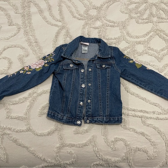 Jackets & Coats | Little Lass Embroidered Jean Jacket | Poshmark